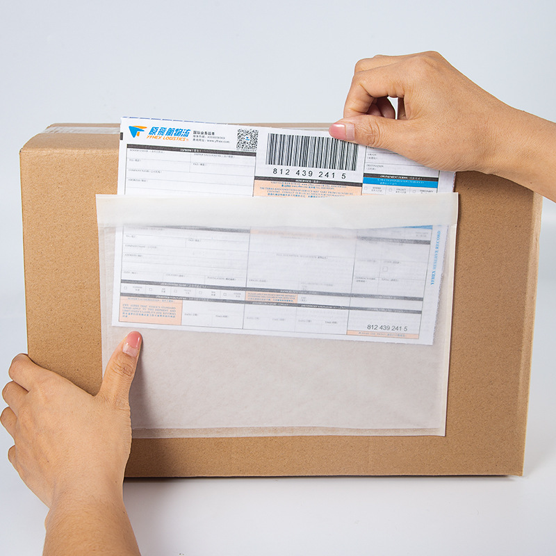 Blank Top Loading Packing List Envelopes