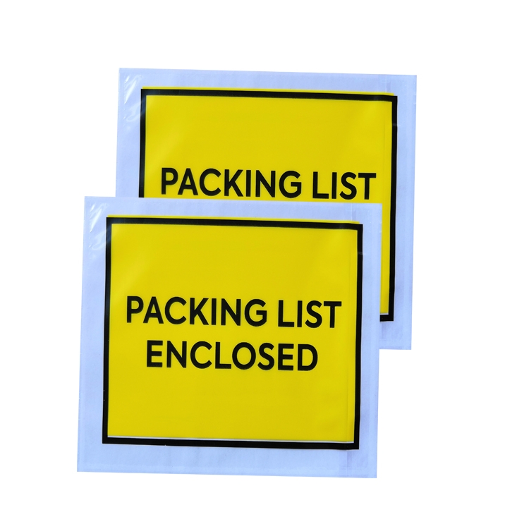 7 x 5 1/2" Panel Face Packing List Envelope