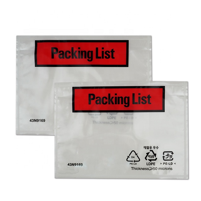 4 1/2 x 6″ Panel Face packing list envelope