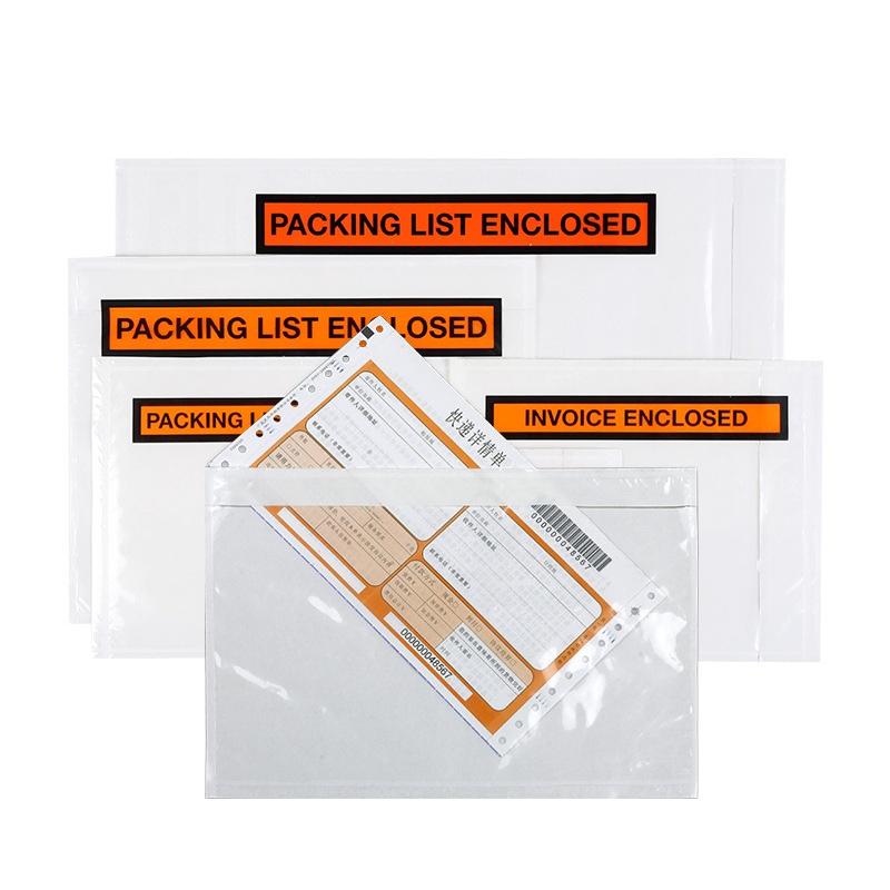 4 1/2 x 5 1/2" Panel Face Packing List Envelope