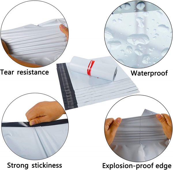 Tear-Proof Polyethylene Mailers with Tear Strip 10x12 inch
